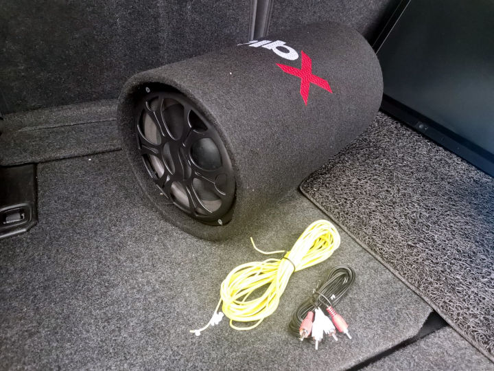 XPLOD High Sound Barrel Type Subwoofer With Amplifier And Cable Set - 8 ...