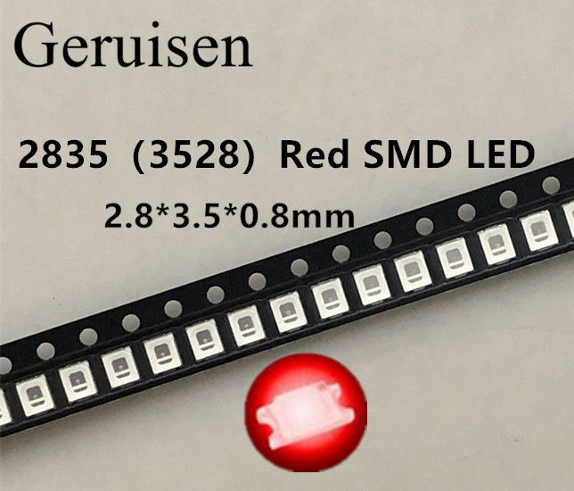 【UrbanNomad】100PCS/12-20LM 2835 Red SMD LED 0.2W high bright emitting ...