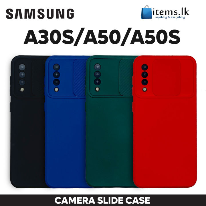 Slide Camera Lens Protection Phone Case For Samsung Galaxy A50 / A50 ...