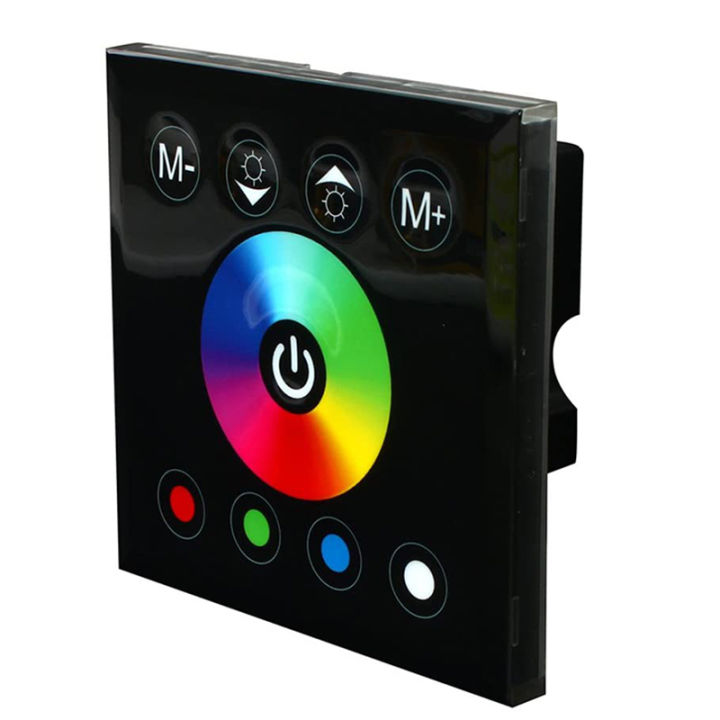 (GGBR) RGB LED Dimmer Wall Switch,Wall- Mounted Plastic Cover Contact ...
