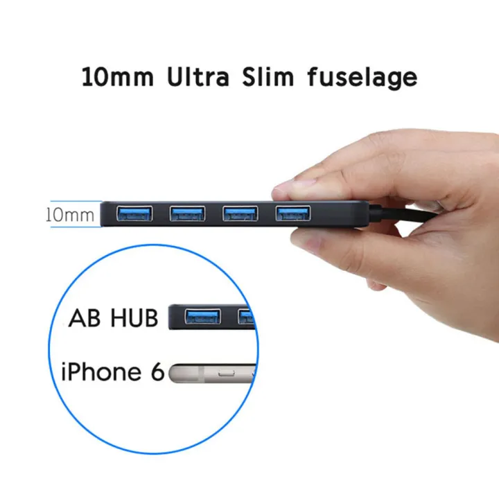 【EleganceWorld】Acasis USB 3.0 Hub 4 Port Multi USB Hub 2.0 with Power ...