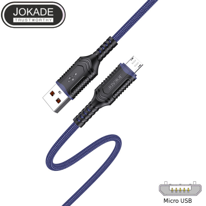 JOKADE Micro USB Cable Fast Charging Data Transfer 3A Cable for Android ...