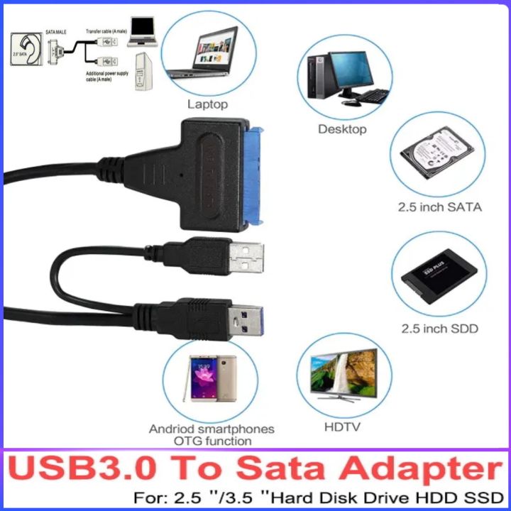 Usb Sata Cable Sata 3 To Usb 3.0 Adapter Computer Cables Connectors Usb ...