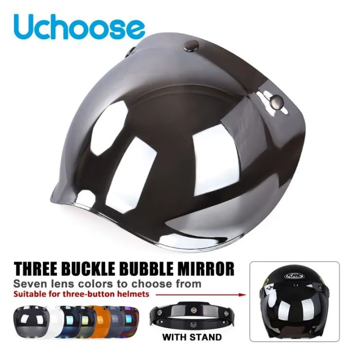 Helmet visor Open Face Helmet Visor Motorcycle Helmets Bubble Visors Flip Up Motorcycles Visor ...