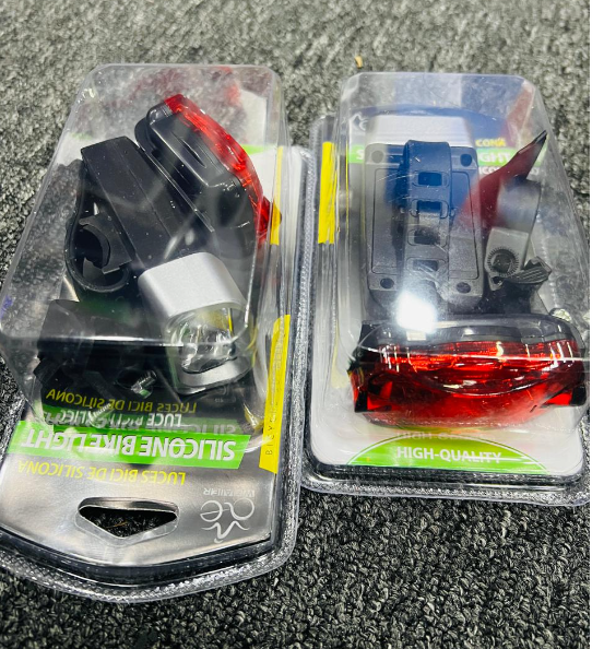 bike light 008 BV Bike Lights, Super Bright with 5 LED Bike Headlight & 3 LED Rear, Bike Lights ...