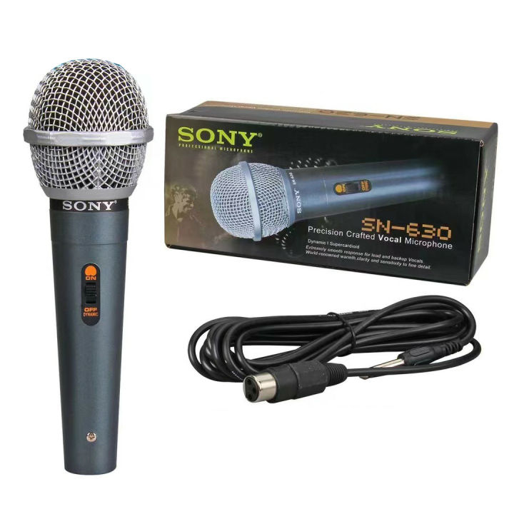 SQNY Professional Dynamic Microphone For Vocal Karaoke SN-630 Wire MIC Wired Dynamic Microphone ...