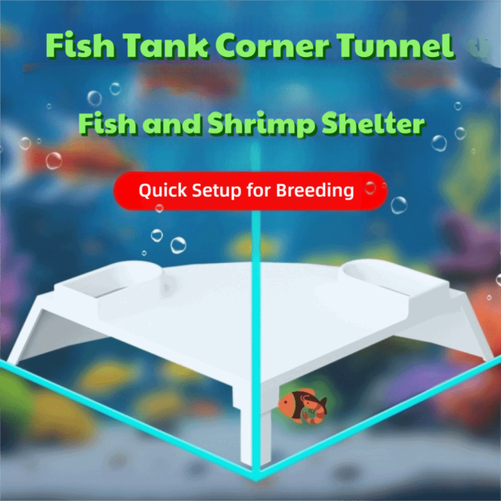 Aquatic Pet Supplies Tunnel Structure Aquarium Corner Hiding Cave ...