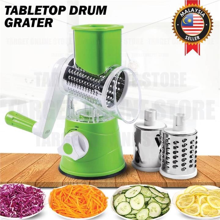 Manual Round Tabletop Drum Grater Slicer Cutter | Daraz.lk