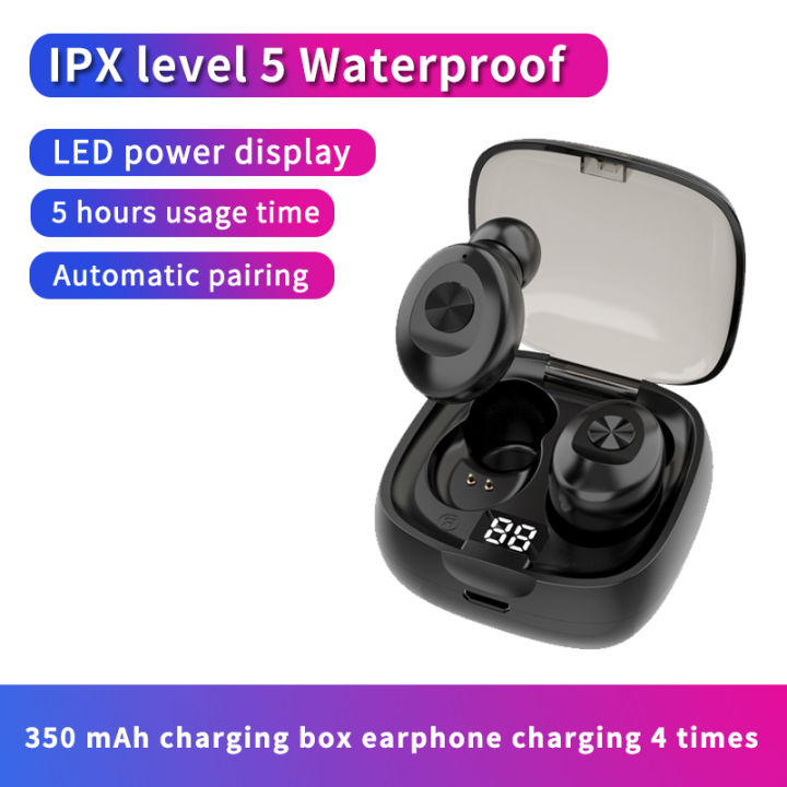 Bluetooth Wireless Earphones TWS HD Stereo IPX5 Waterproof Mini Earbuds ...