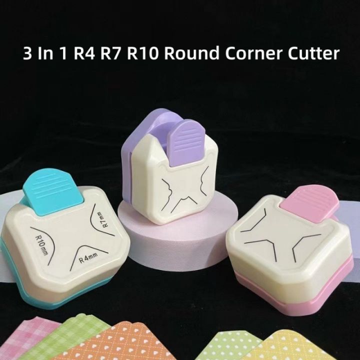 RHS Online 3 In 1 R4 R7 R10 Round Corner Cutter Plastic Paper Cards ...