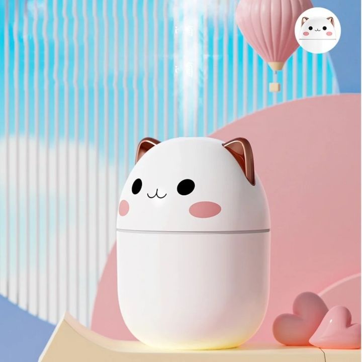 250ml Air Humidifier Cute Kawaiil Aroma Diffuser with Night Light Cool ...