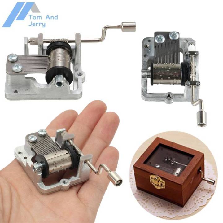 Mini Hand Cranking Music Movement Diy Movement Play Set Mechanical ...