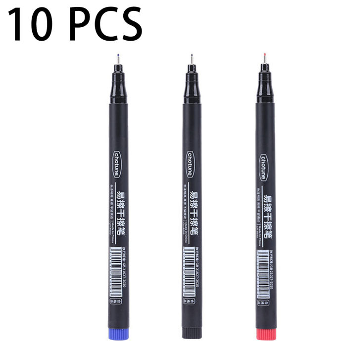 1/5/10Pcs 0.5Mm 3 Colors Dry Erase Markers Erasable Whiteboard Marker ...