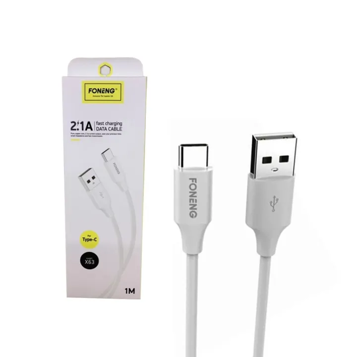 FONENG - 2.1A Type-C USB data cables , 1m, Fast Charging | Daraz.lk