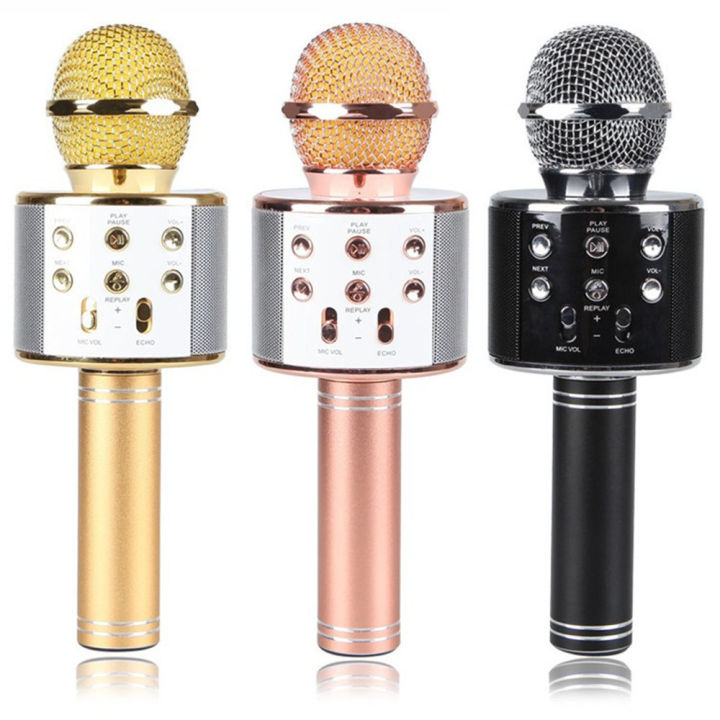 Handheld Wireless Singing Mike Multi-Function Bluetooth Karaoke Mic ...