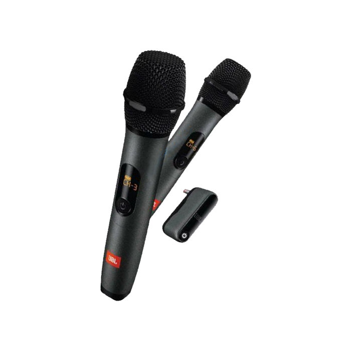 JBL Wireless Two Microphone System with Dual-Channel Receiver, Black ...