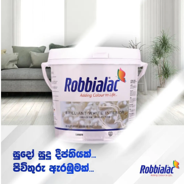 Robbialac Premium Brilliant White Interior Emulsion Paint | Daraz.lk
