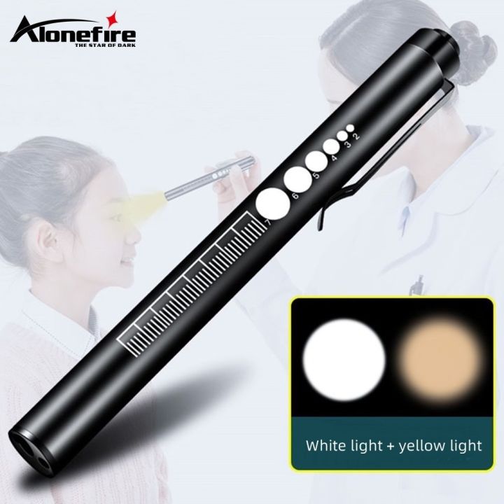 2-in-1 LED Penlight With Pupil Gauge Type-C USB Rechargeable Ldeal ...