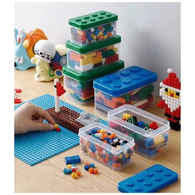 (Set of 4) Lego Inspired Mini Boxes | Daraz.lk