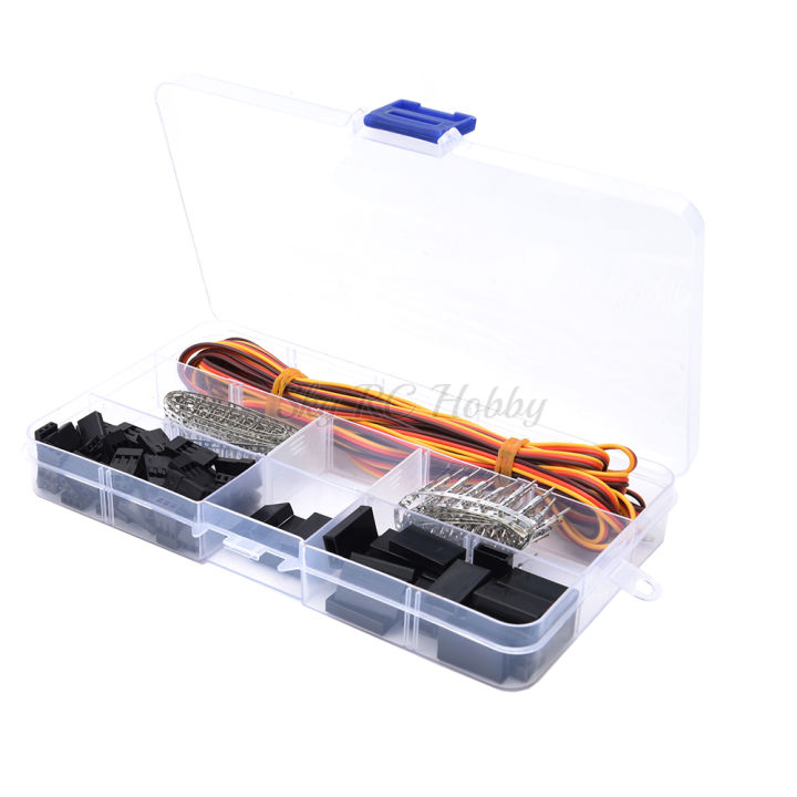 30 Sets/box Servo Connector Cable Wire Connector Male Female Kit With 26awg Servo Cord For Jr ...