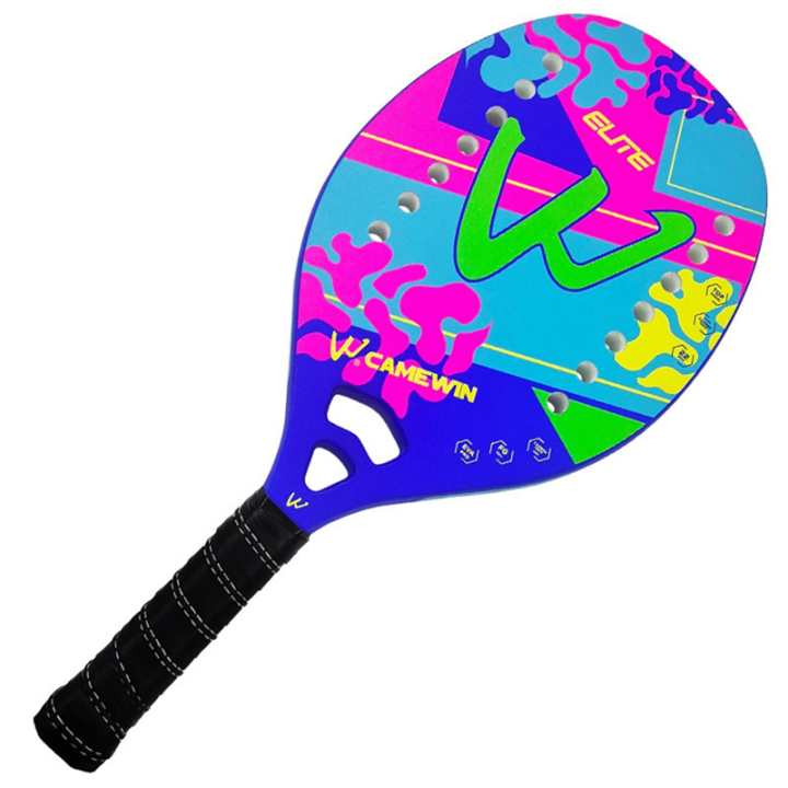 Padel Racket Beach Tennis Carbon Fiber EVA Face Tennis Paddle Racquet ...