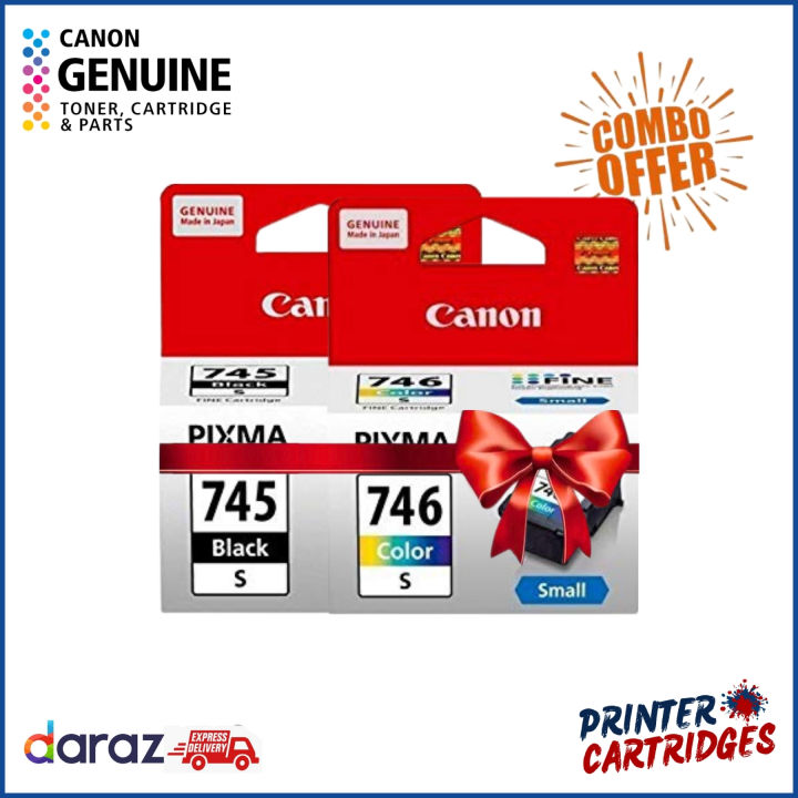 Canon PG-745s Black / CL-746s Color Original Ink Combo Pack | Daraz.lk