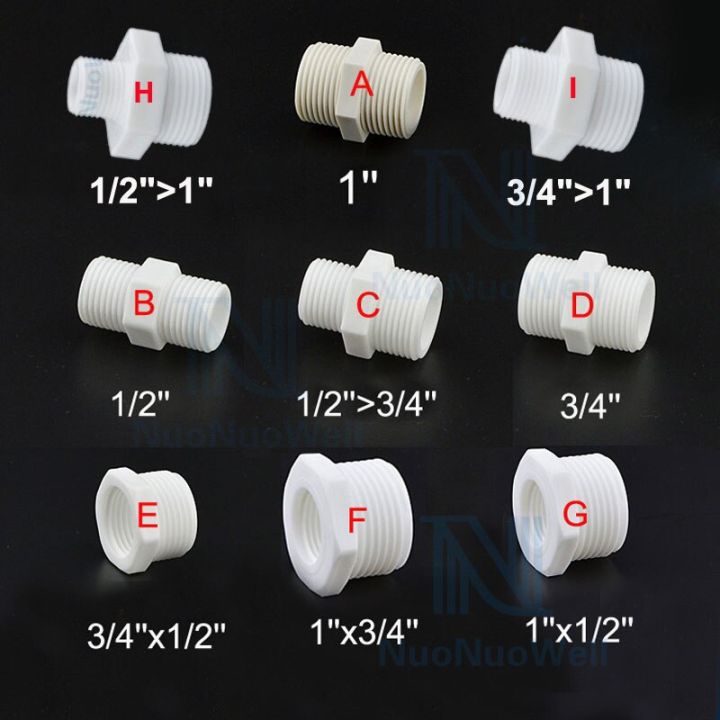 pcs POM Plastic 1/2" 3/4" Male/Female Screw Connector Fittings ...