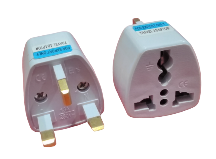 Square pin to Round pin Multi plug Socket Universal Adapter | Daraz.lk