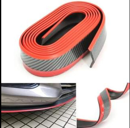 3M Quality Samurai bumper lip Black carbon Red Line | Daraz.lk