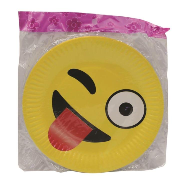 Emoji Party Paper Plate 10Pcs | Daraz.lk