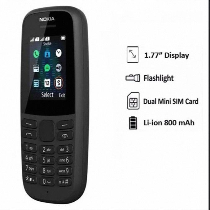 Nokia 105 Dual Sim 4th Edition With Warranty Feature Push button Phone ...