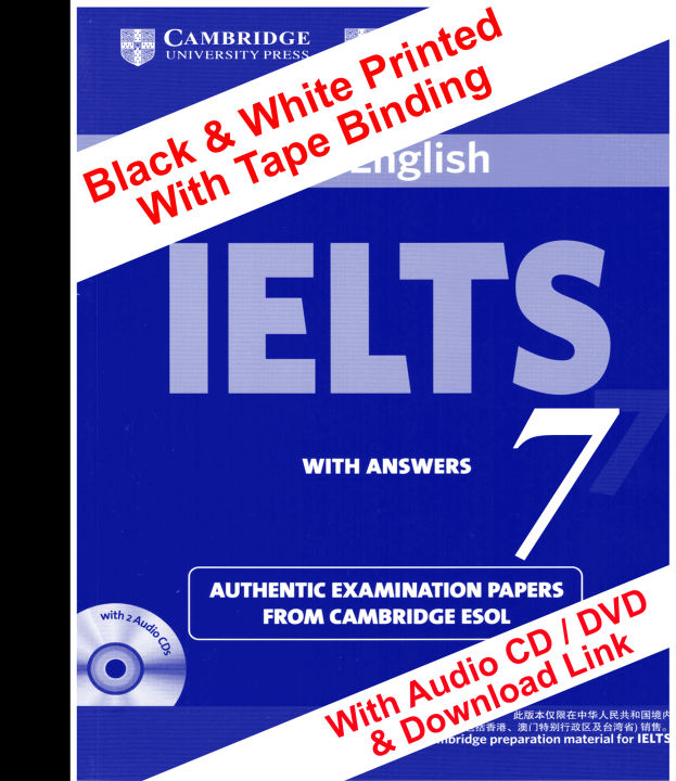 IELTS Academic Cambridge English Book 7 with answers | Daraz.lk