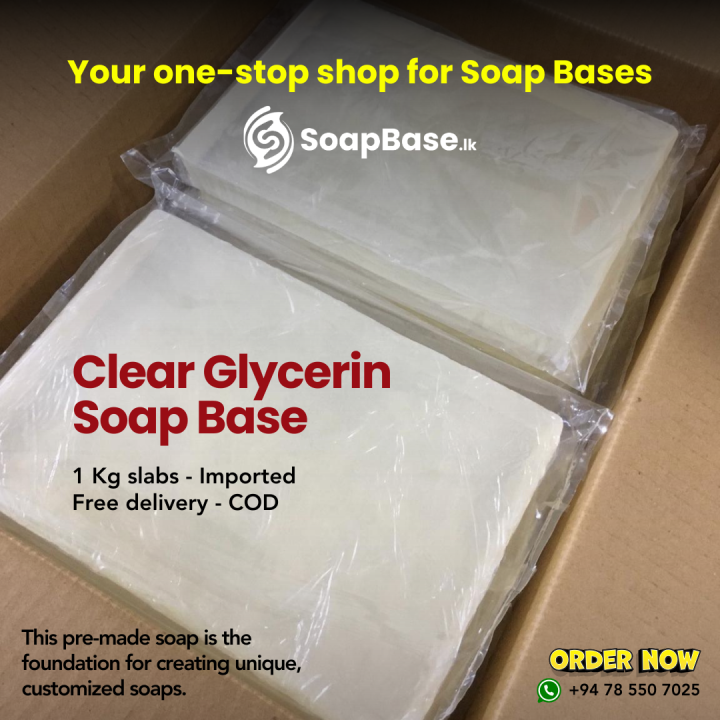 Premium Clear Soap Base 1kg Slab / Imported Soap Base for Soap Making ...