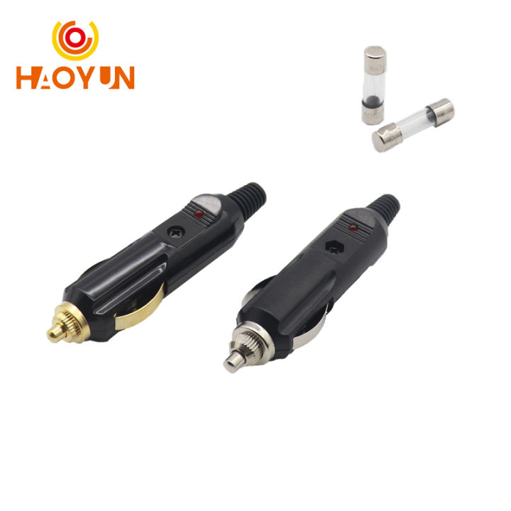 12V 24V Car Cigarette Lighter Plug Fuses 5A With LED Indicator Plug For ...