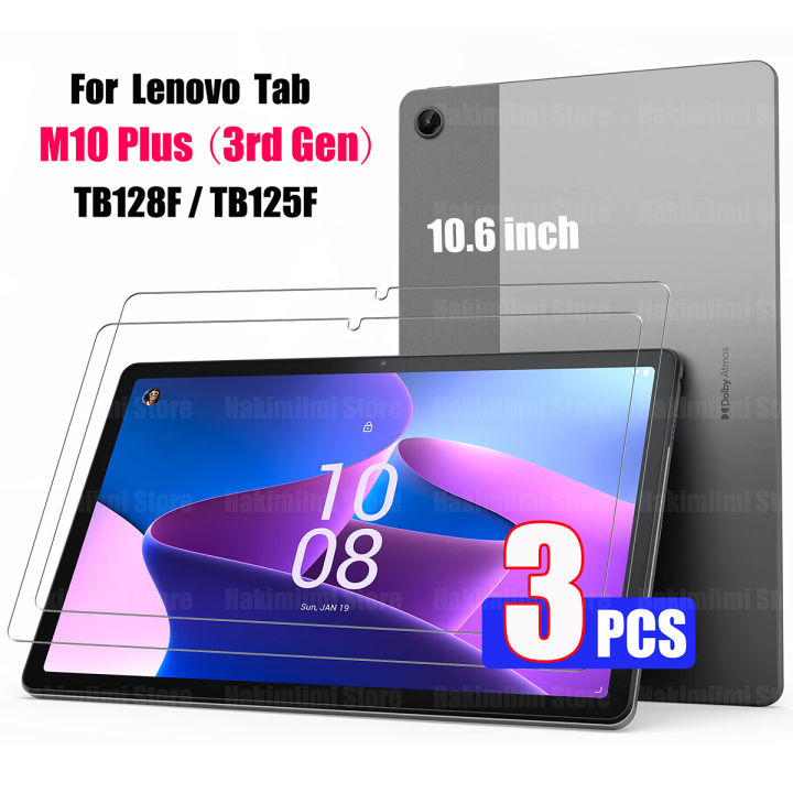 Tempered Glass Film for Lenovo Tab M10 Plus (3rd Gen) 10.6 Inch Screen Protector for tab M10 ...