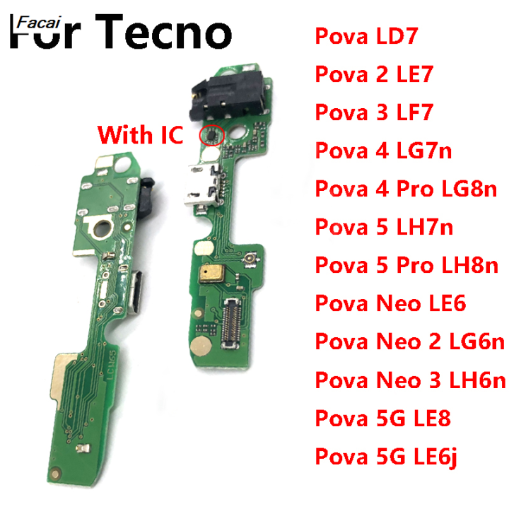 Facai For Tecno Pova 2 3 4 5 Neo Pro LD7 LE7 LE6 LF7 Luxury USB ...