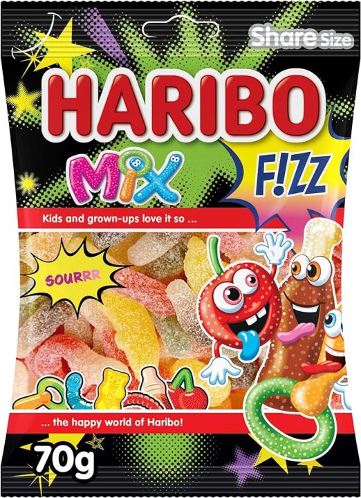 Haribo Mix Fizz Gummies 70g | Daraz.lk