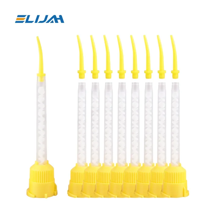 50Pcs/Pack Dental Mixing Tips Disposable Silicone Rubber Mixing Head ...