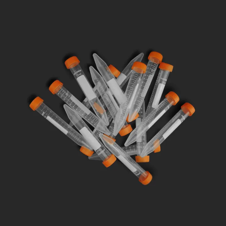 【EleganceEssence】50Pcs 15ML Plastic Centrifuge Tube Clear Conical Screw ...