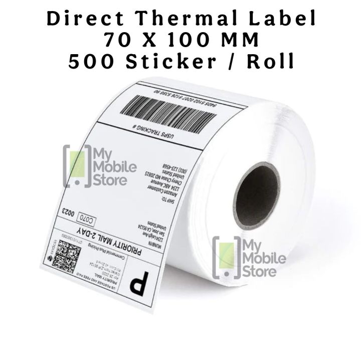 70x100mm Direct Thermal Printer Label | Shipping Label | Daraz Shipping ...