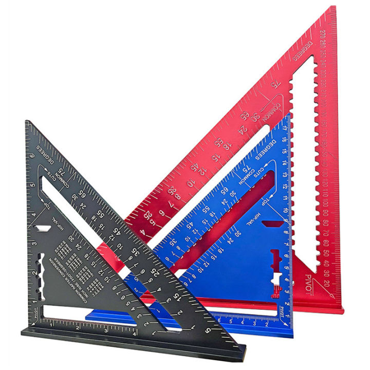7'' Aluminum Alloy Triangle Ruler Gauges Speed Protractor Miter for ...