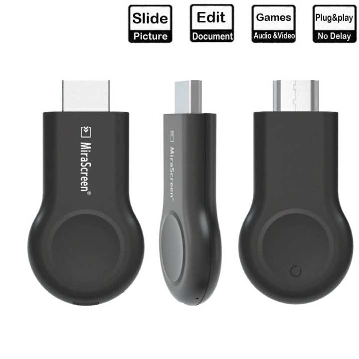 MiraScreen E8 Stick 1080P Wireless WiFi Display AirPlay HDMI Dongle ...