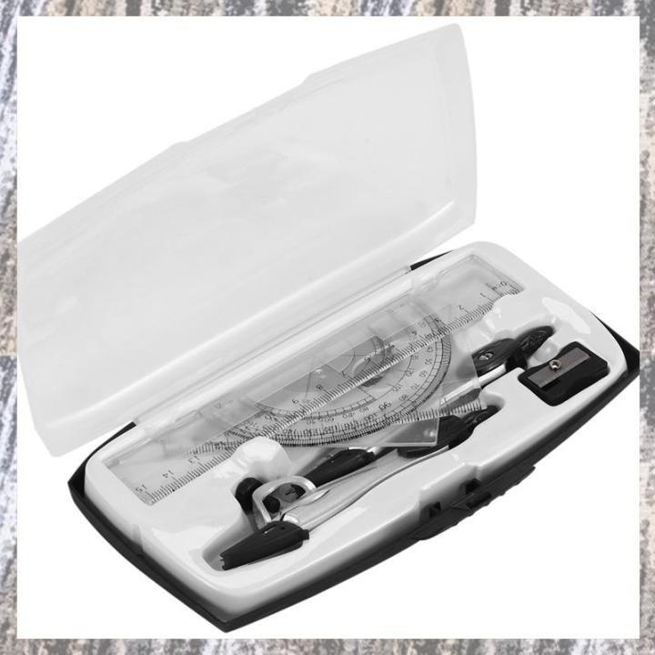 Geometry Compass Set 10Pcs School Maths Protractor Set Rulers for Student Maths and Engineering ...