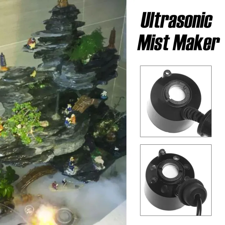 24V Mini Ultrasonic Water Fountain Pond Sprayer Tool Mist Maker Fogger ...