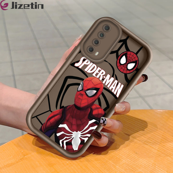 Jizetin for Huawei Y7A 2020 Back Cover Spider Superman Ladder Camera ...