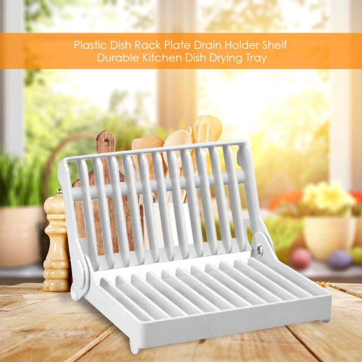 Plastic Plate Drain Holder Foldable Plate Drying Organizer Removable ...