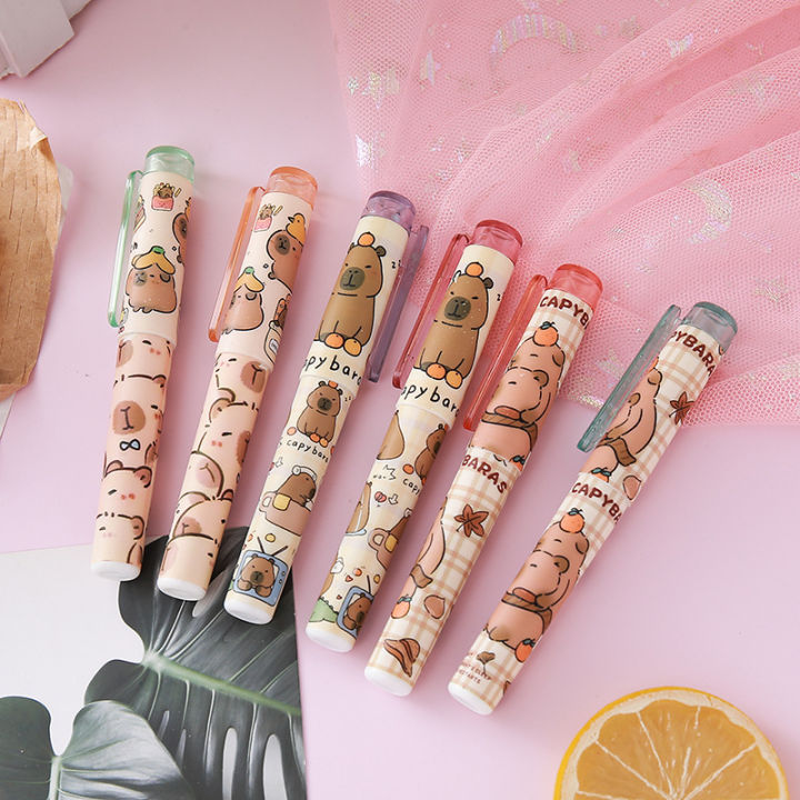 2 Sets Capybara Highlighter Creative Student Portable Pocket ...