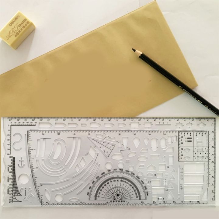 Technical Drawing Template Drawing Template Drafting Ruler Stencil ...