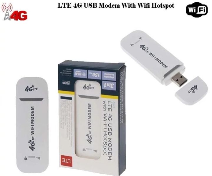 Genuine 4G / 3G LTE USB WIFI Portable Dongle + Router + Modem + Hotspot ...