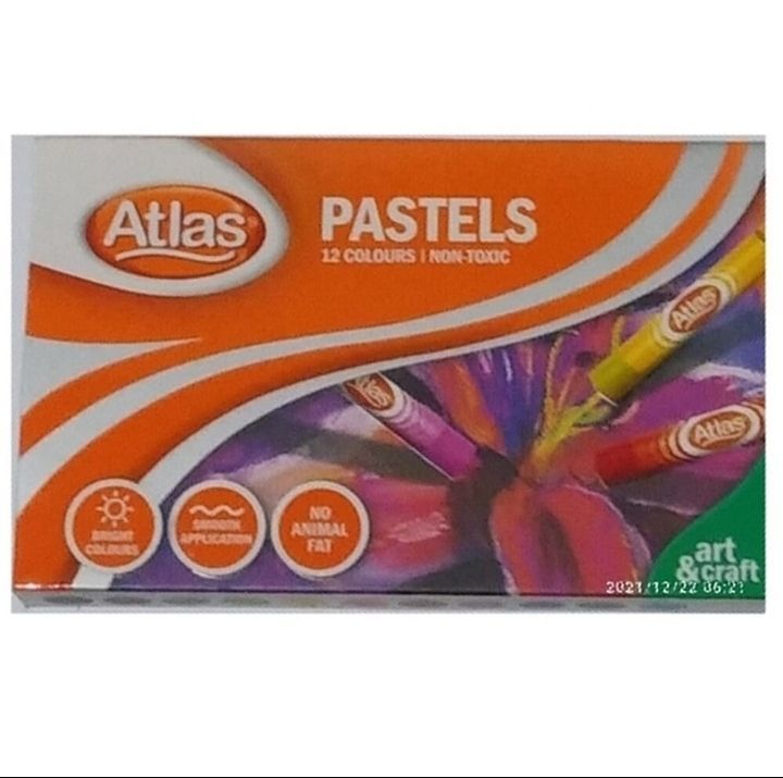 Atlas Pastel 12 Colour one Box | Daraz.lk